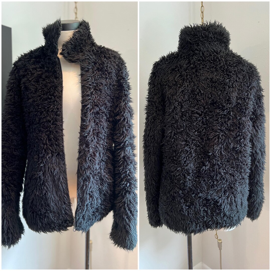 90s Furry Fuzzy Muppet Jacket - Etsy
