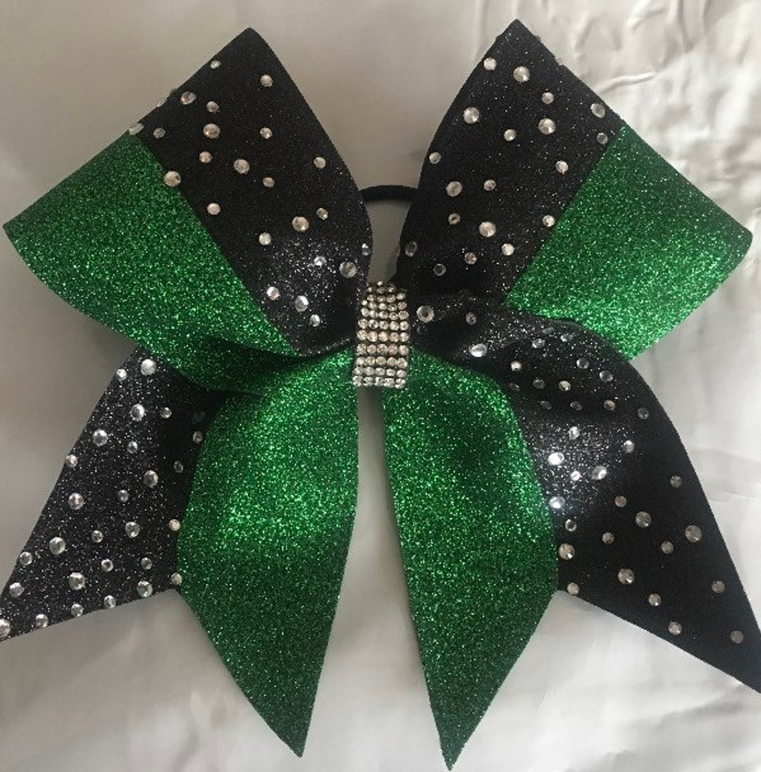 Glitter & Rhinestone 2 Color Bow - Etsy