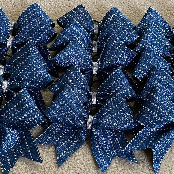 Rhinestone Hair Bow - Etsy