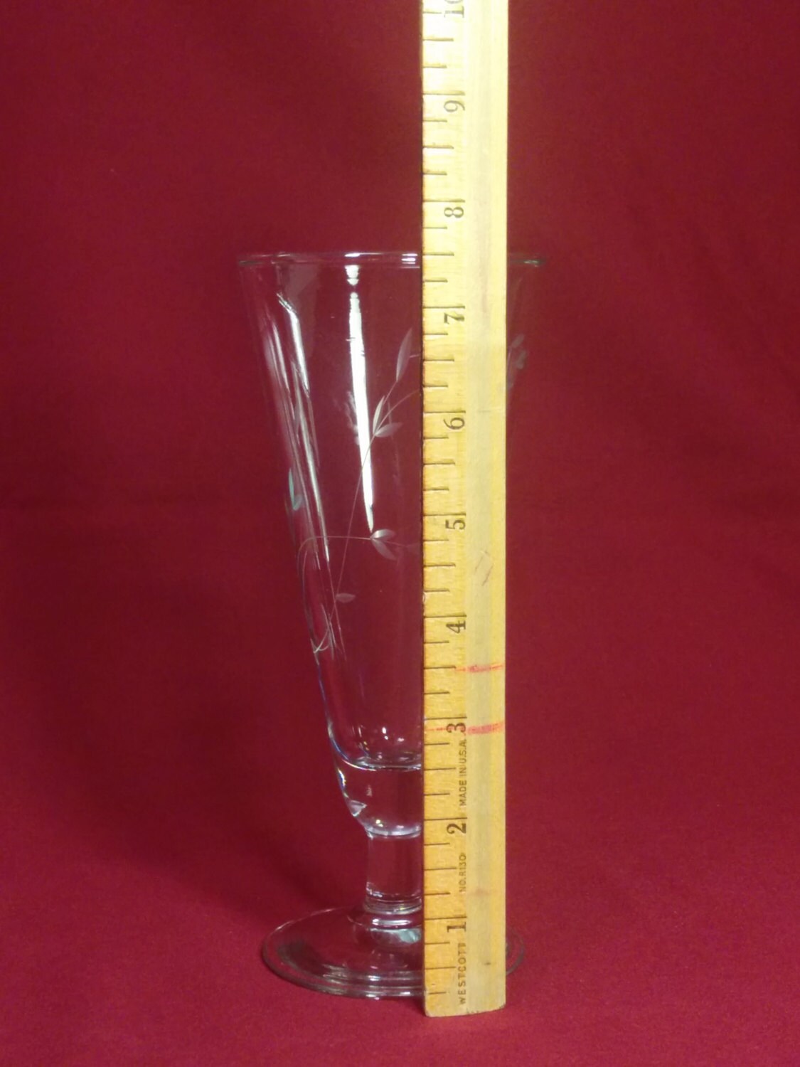 Princess House Heritage Pilsner Glasses Set of Four 4 - Etsy