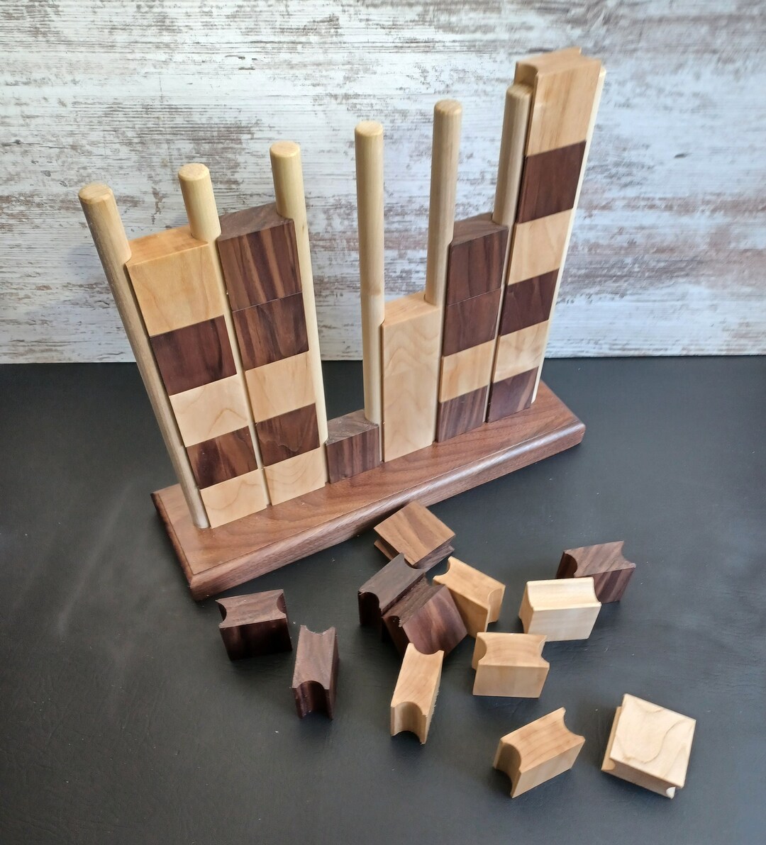 Four in a Row Connect Game, Handcrafted Walnut and Maple Family Game - Etsy