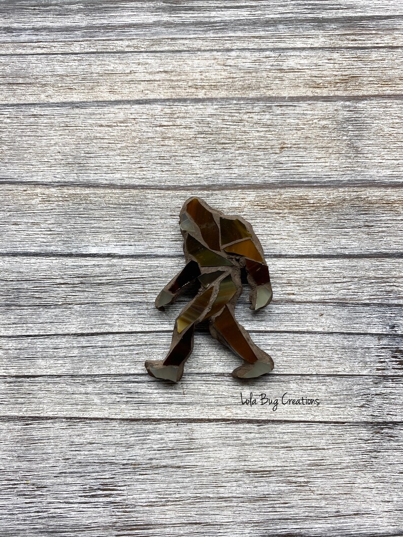 Mini Sasquatch Big Foot glass Mosaic Magnet - Etsy