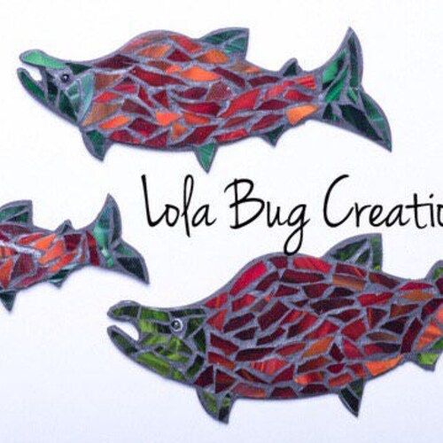 Bear and Moose in a Canoe Glass Mosaic - Etsy