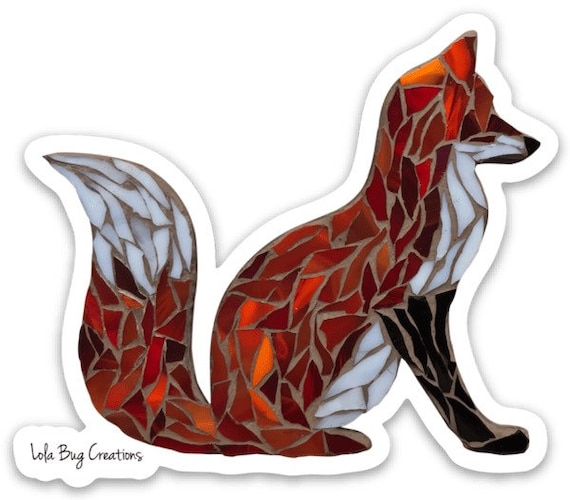 Fox Vinyl Sticker - Etsy