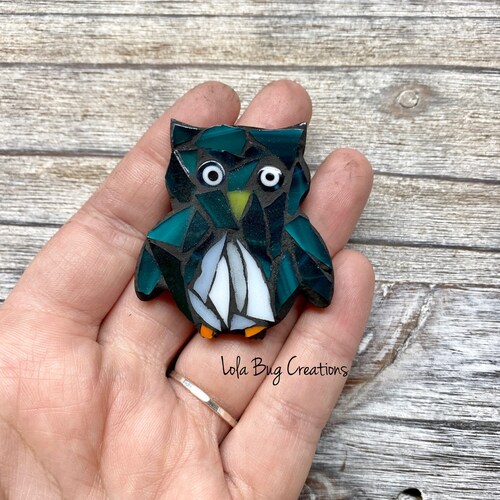 Mini Heart glass Mosaic Magnet - Etsy