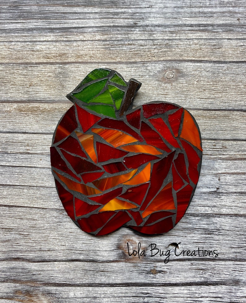 Apple Glass Glass Mosaic - Etsy