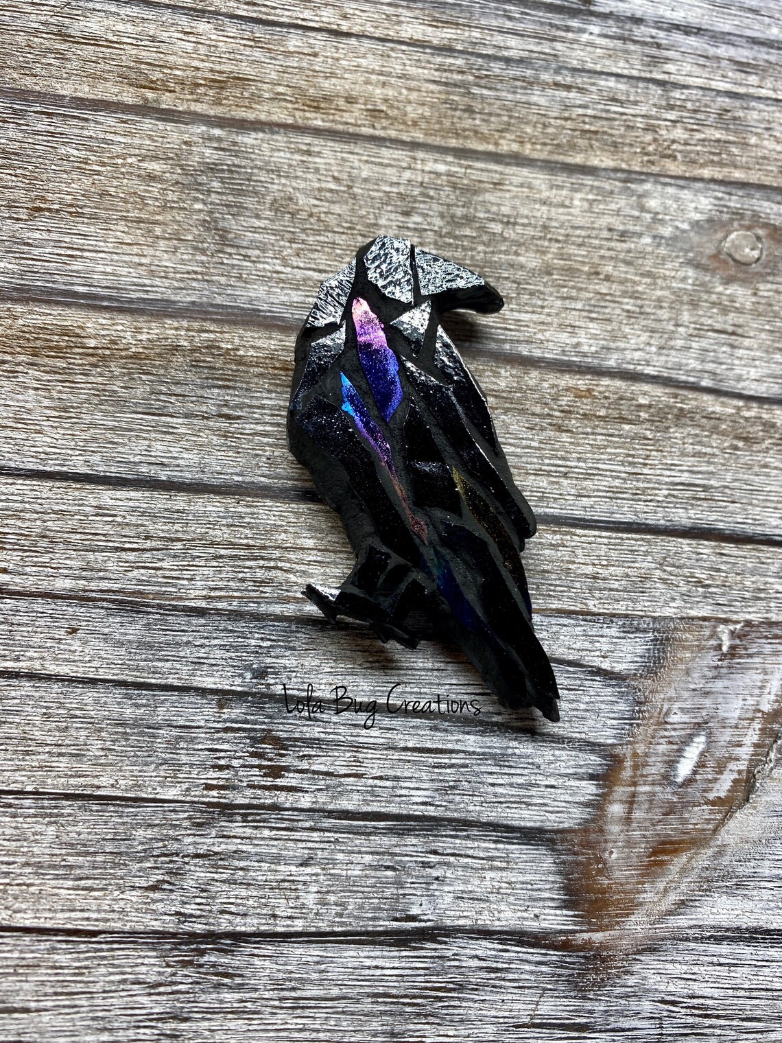 Mini Raven Glass Mosaic Magnet - Etsy Italia