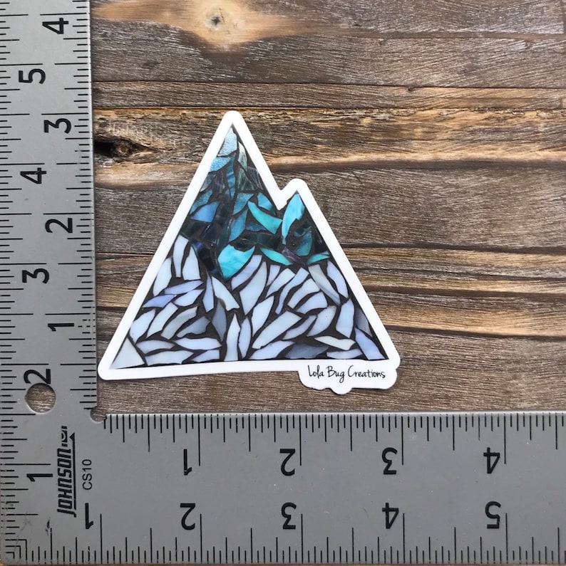 Mountain Vinyl Sticker - Etsy