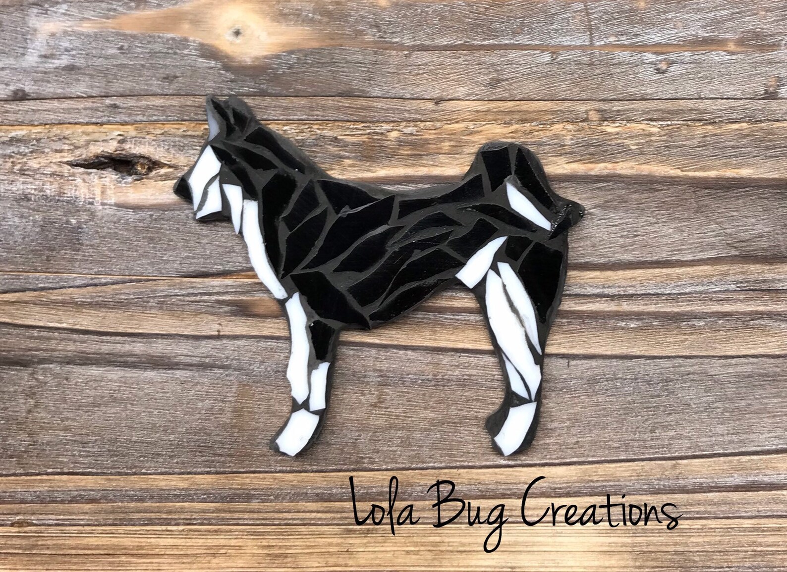 Malamute/ Siberian Husky glass Mosaic | Etsy