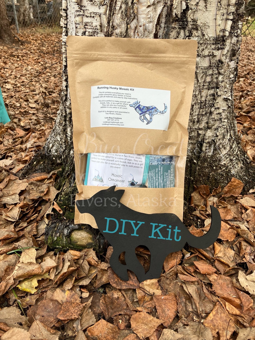 Running Husky Mosaic Kit - DIY- Make It Yourself- Do It Yourself - Etsy
