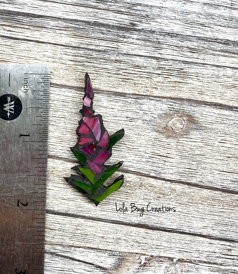 Mini Fireweed glass Mosaic Magnet | Etsy