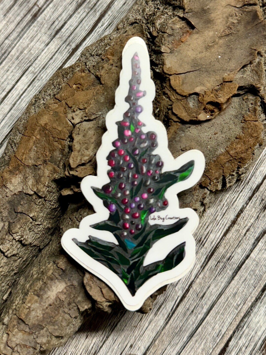 Fireweed Vinyl Sticker Beaded - Etsy