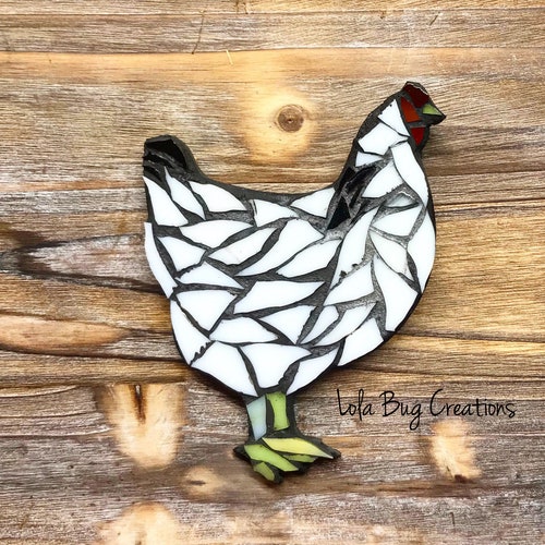 Chickadee Glass Mosaic - Etsy