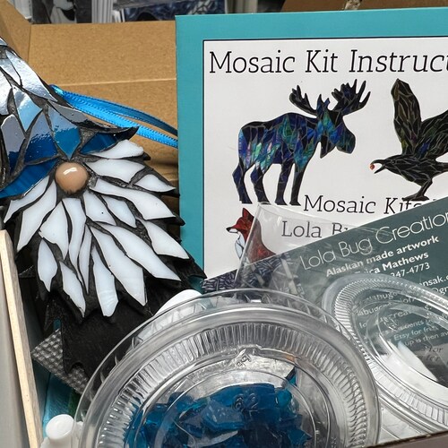 Raven DIY Stained Glass Mosaic Kit - Etsy