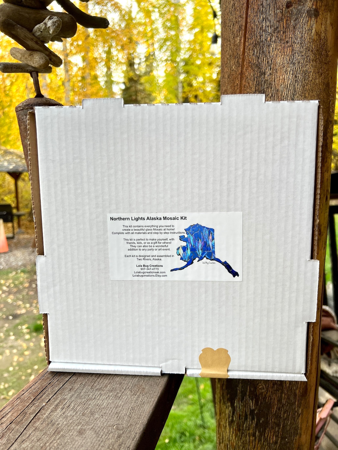 Northern Lights State of Alaska Mosaic Kit DIY - Etsy