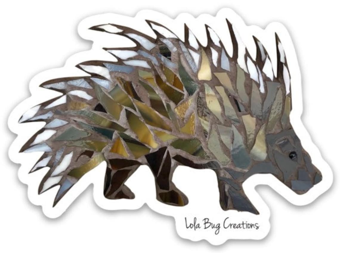 Porcupine Vinyl Sticker - Etsy