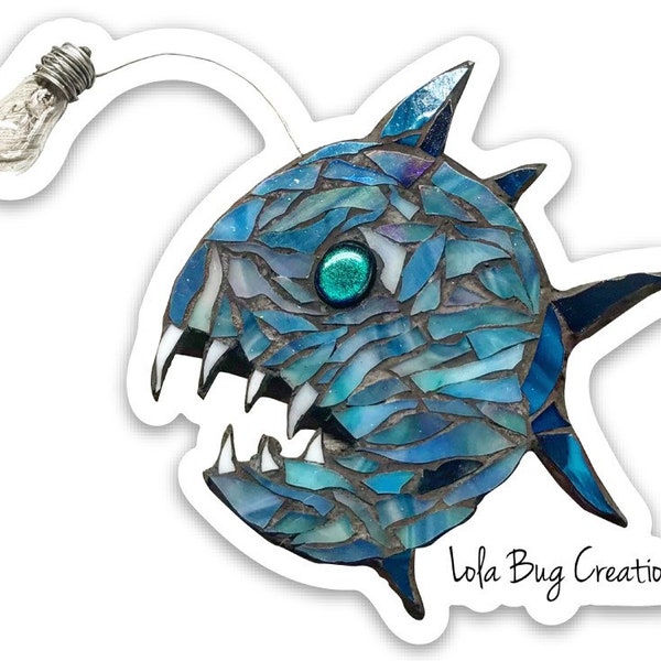 Stained Glass Angler Fish - Etsy
