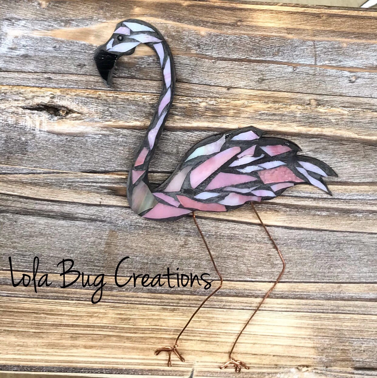 Flamingo glass Mosaic | Etsy