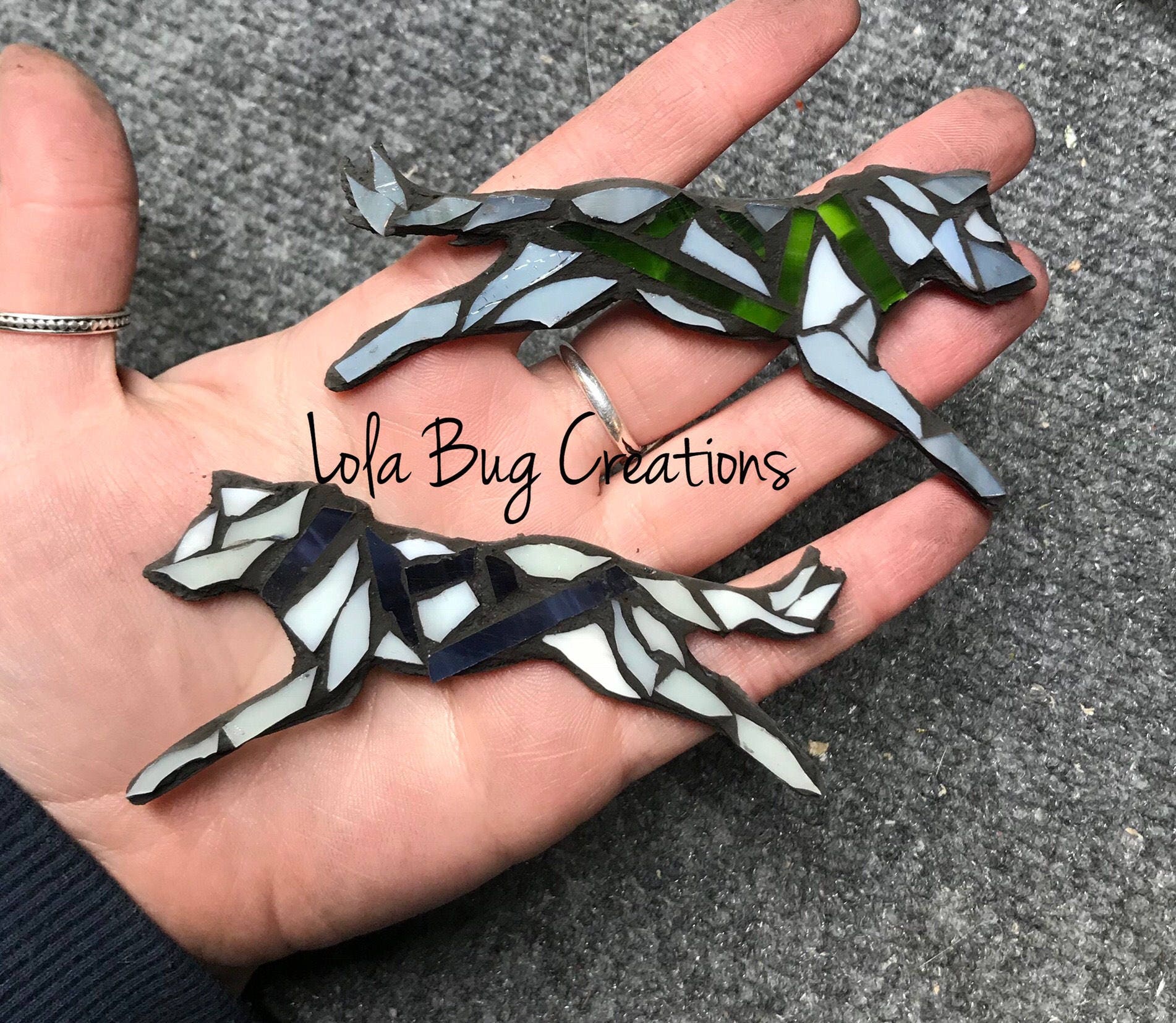 Husky glass Mosaic Art | Etsy