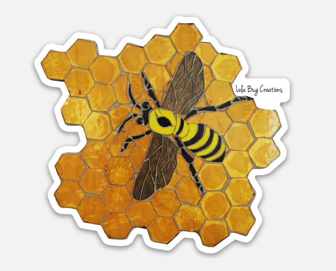 Bee Vinyl Sticker - Etsy
