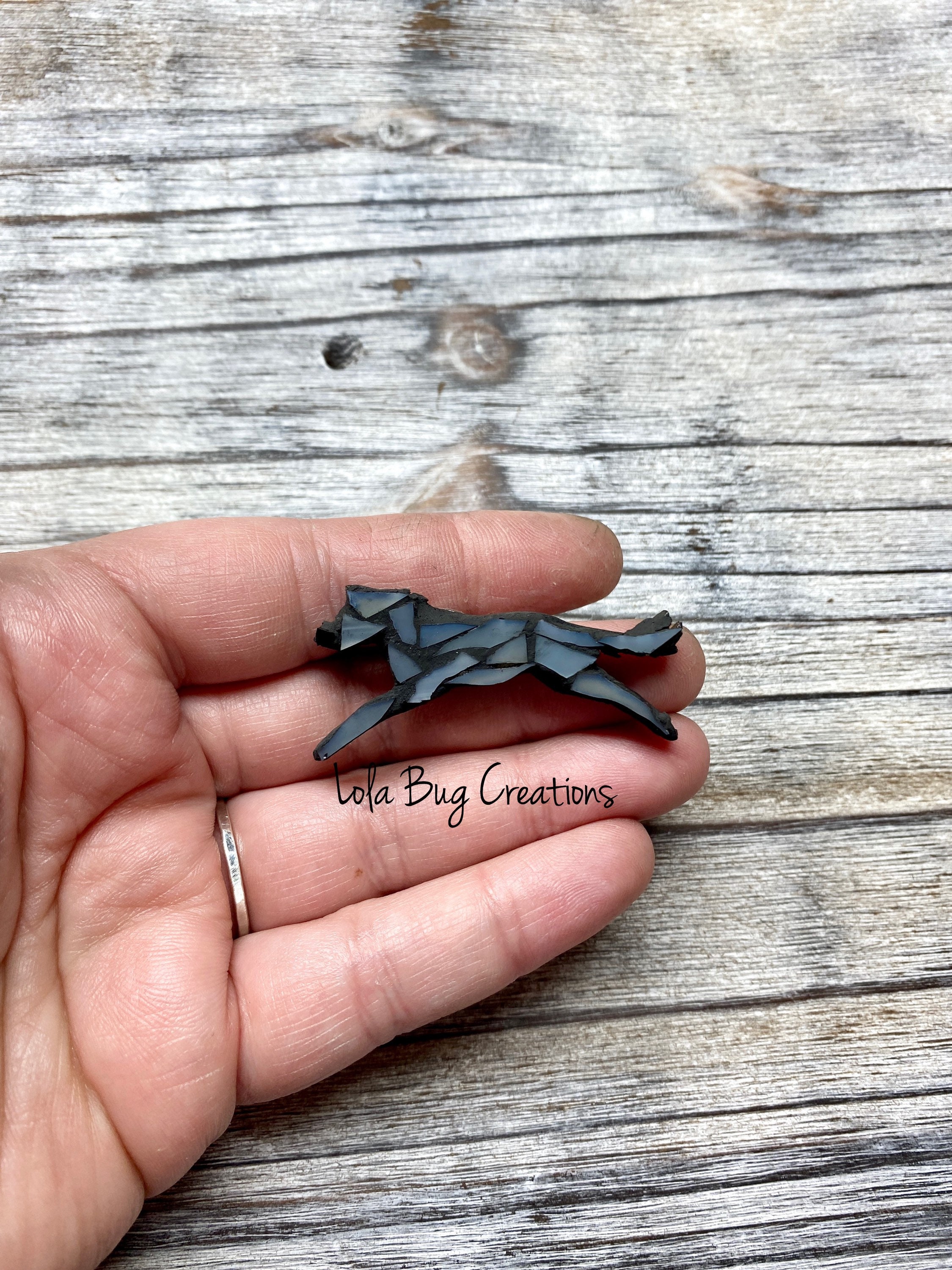 Mini Husky Glass Mosaic Magnet | Etsy