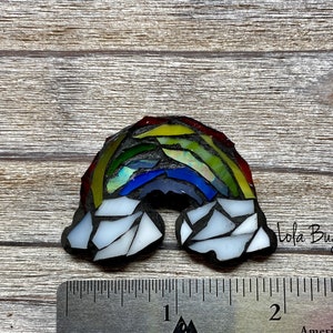 Mini Rainbow -glass Mosaic Magnet - Etsy