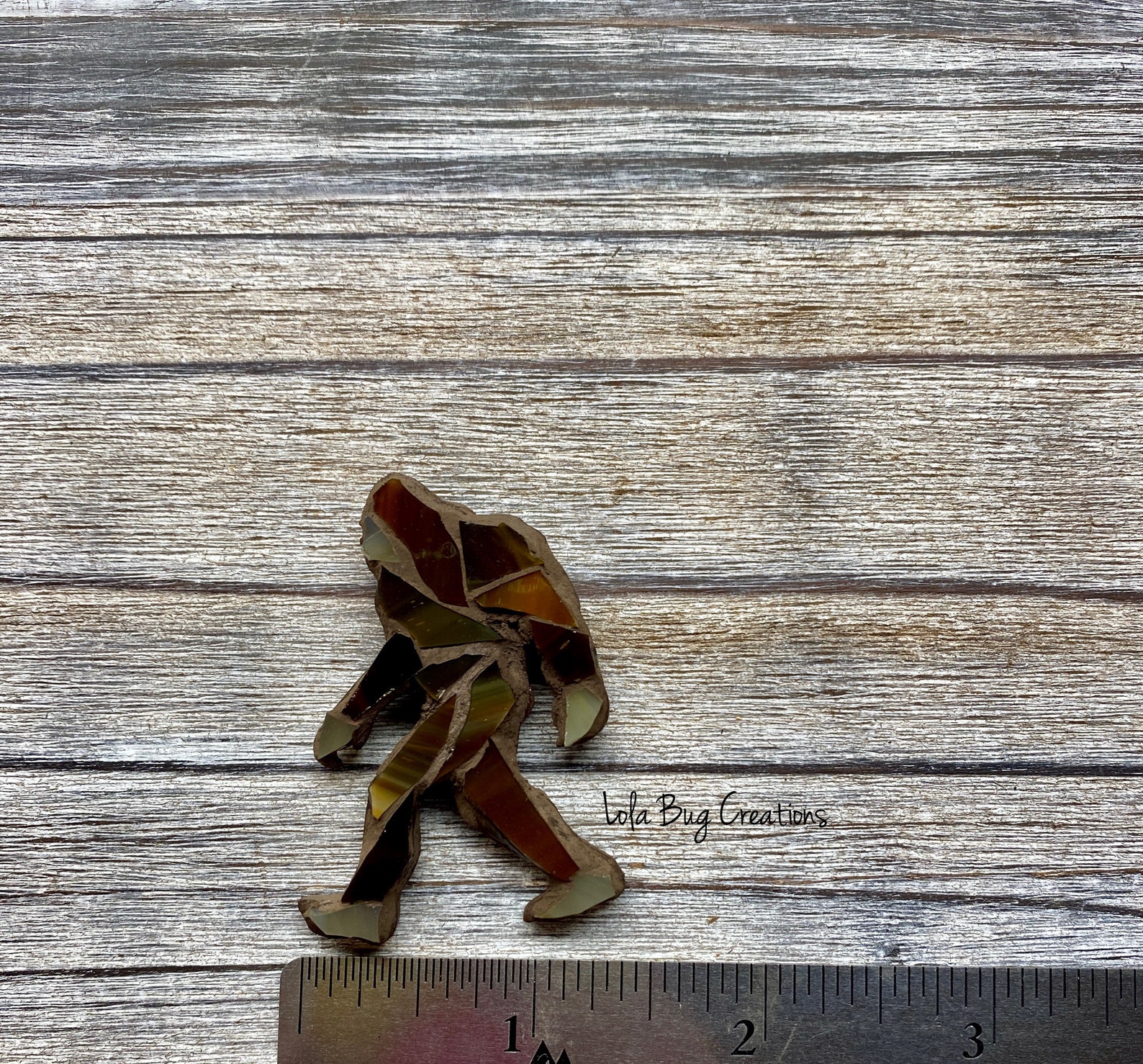 Mini Sasquatch Big Foot glass Mosaic Magnet - Etsy