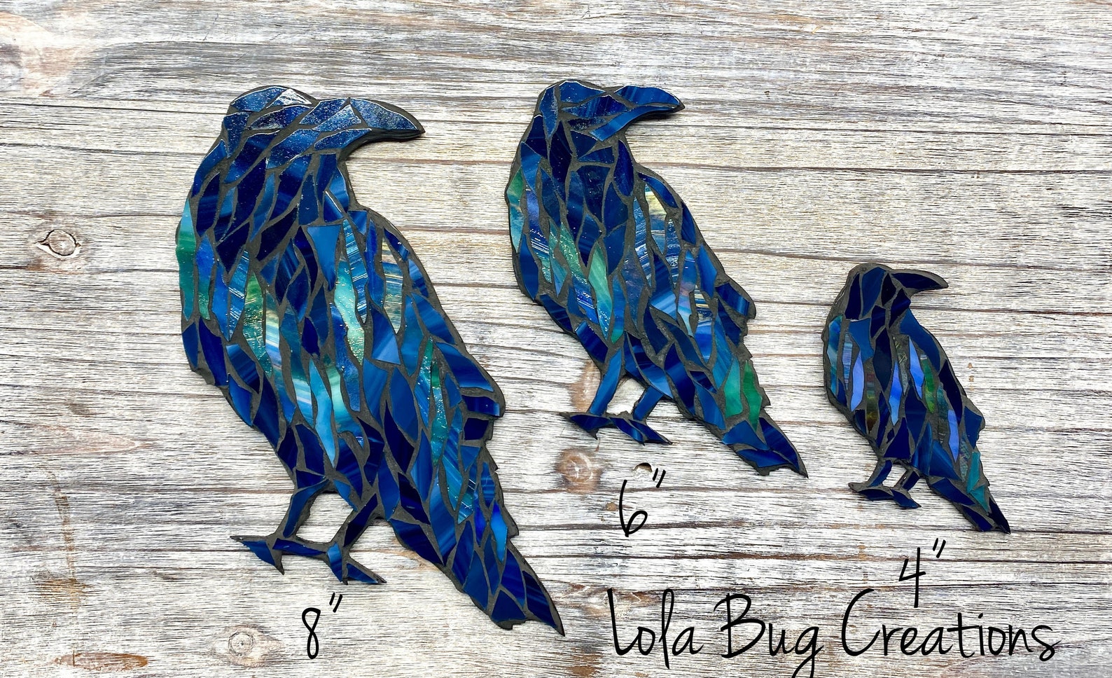 Northern Lights Raven Glass Mosaic - Etsy Canada