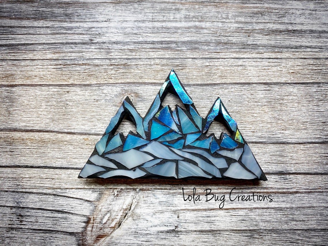 Mountain Glass Mosaic - Etsy