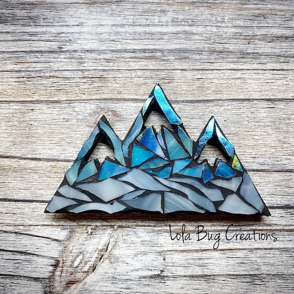 Mountain Range Glass Mosaic Kit - Etsy
