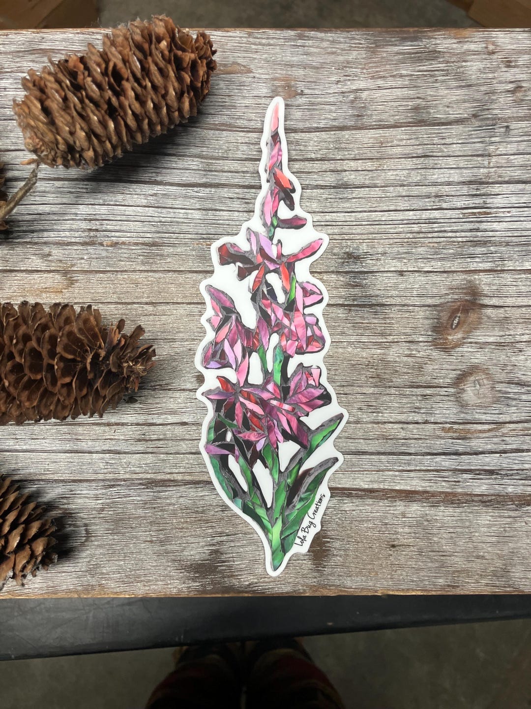 Fireweed Flower Bumper Sticker, Vinyl Sticker - Etsy
