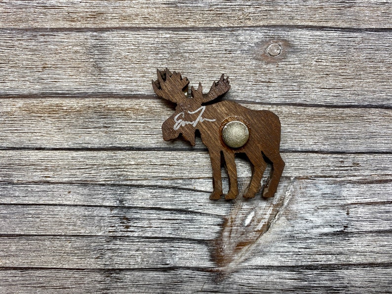 Mini Moose glass Mosaic Magnet - Etsy