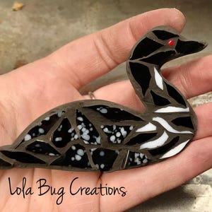 Loon Magnet And/ or Hanging Glass Mosaic - Etsy