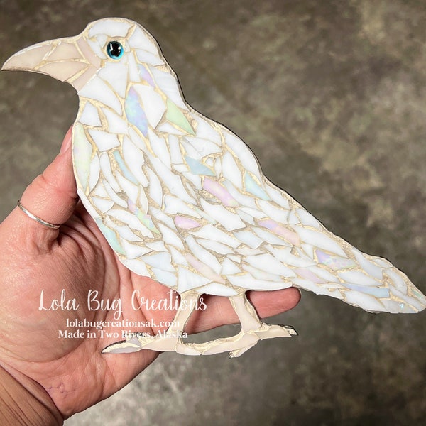 Stained Glass Raven - Etsy