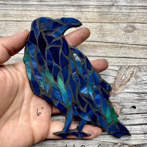Northern Lights Raven Glass Mosaic - Etsy