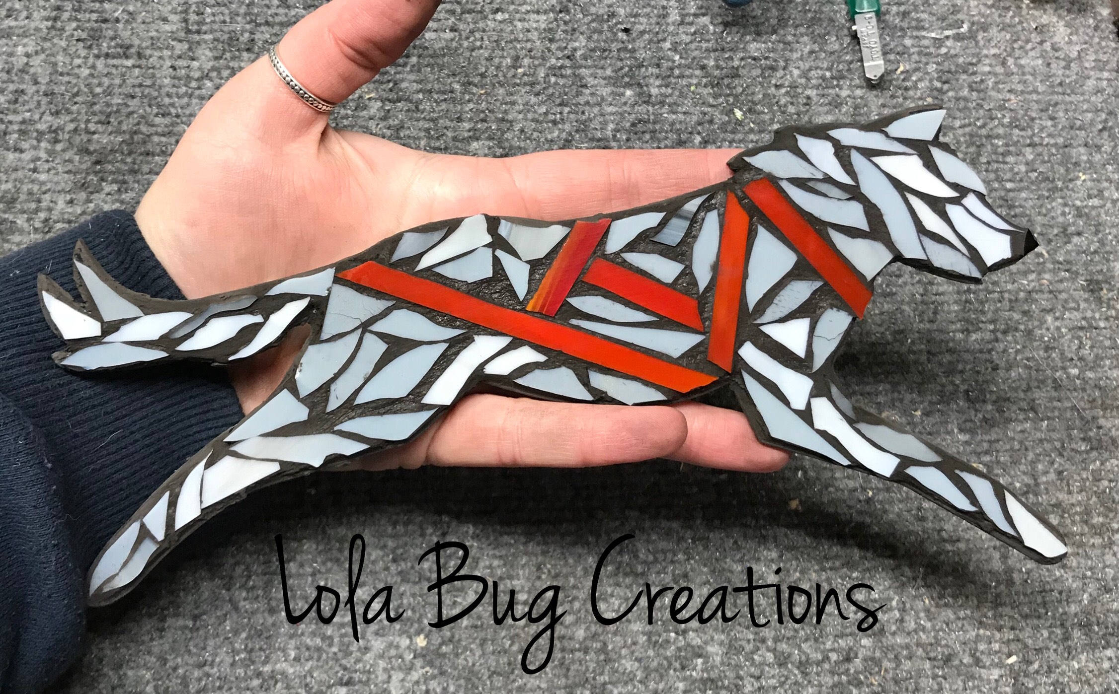 Husky glass Mosaic Art | Etsy