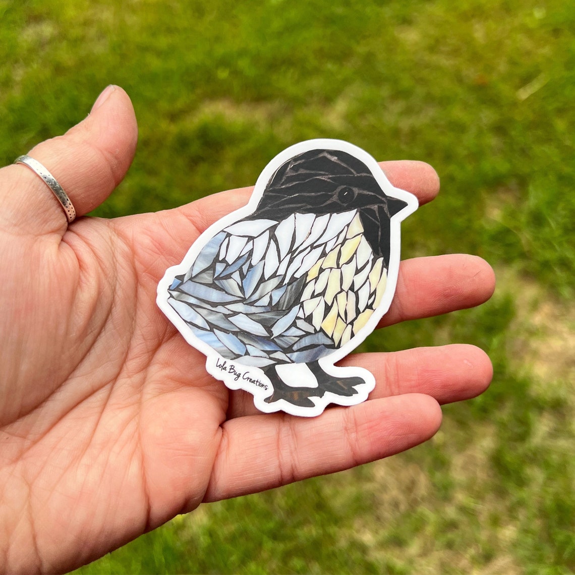 Fat Chickadee Vinyl Sticker - Etsy