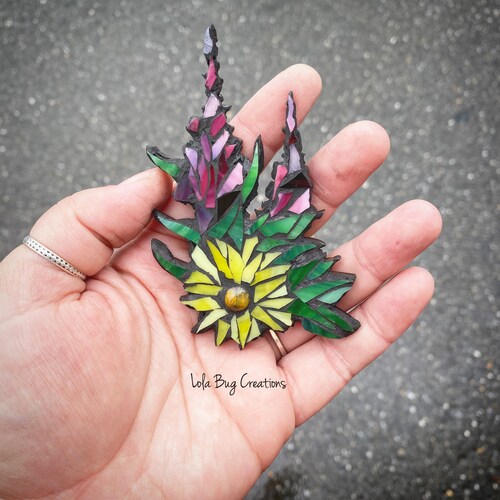 Fireweed Flower Glass Mosaic | Etsy