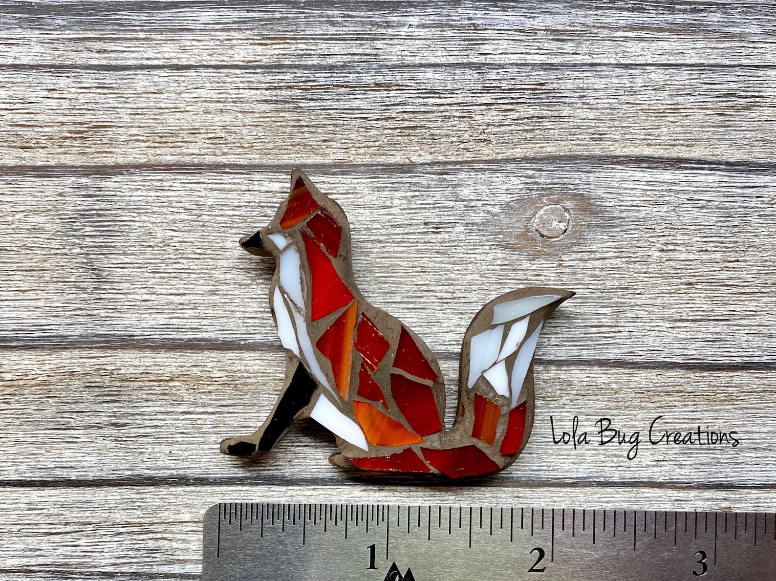 Mini Red Fox -glass Mosaic Magnet - Etsy