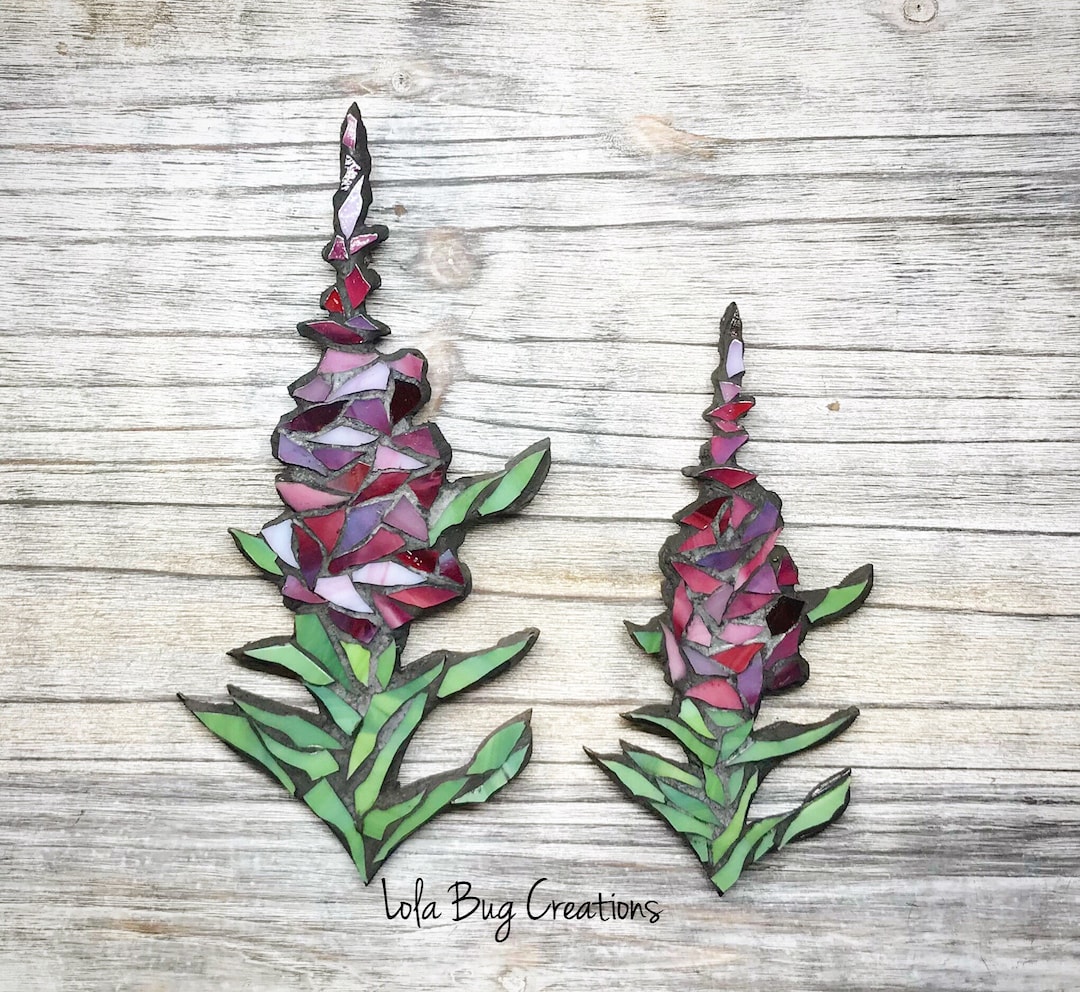 Fireweed Flower Glass Mosaic - Etsy