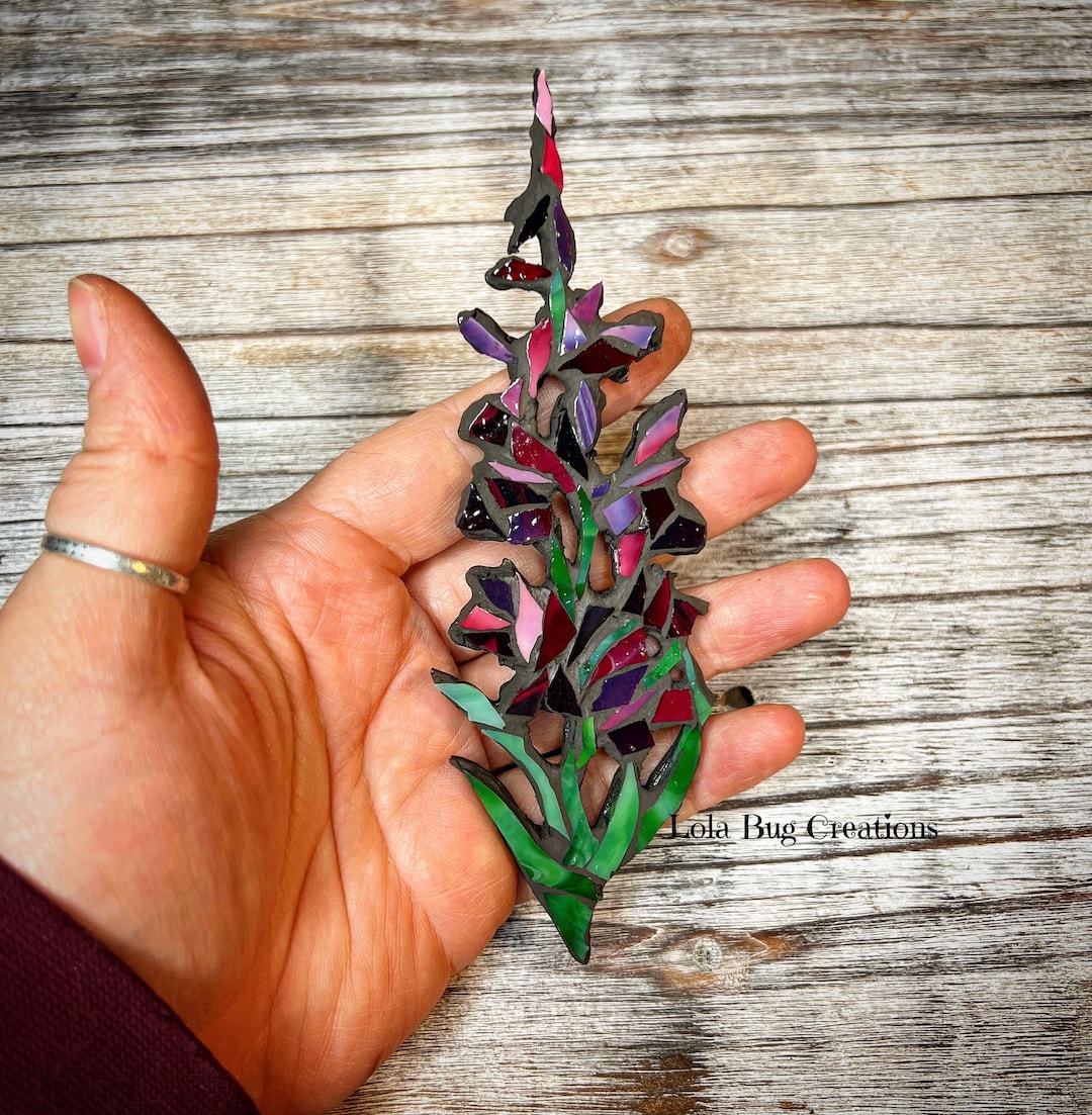 Fireweed Flower Glass Mosaic - Etsy