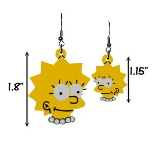 Simpson Earrings - Springfield - Etsy