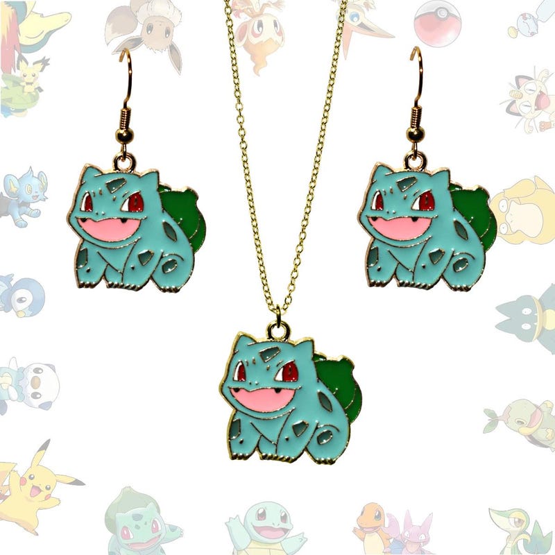 Bulbasaur Necklace - Etsy