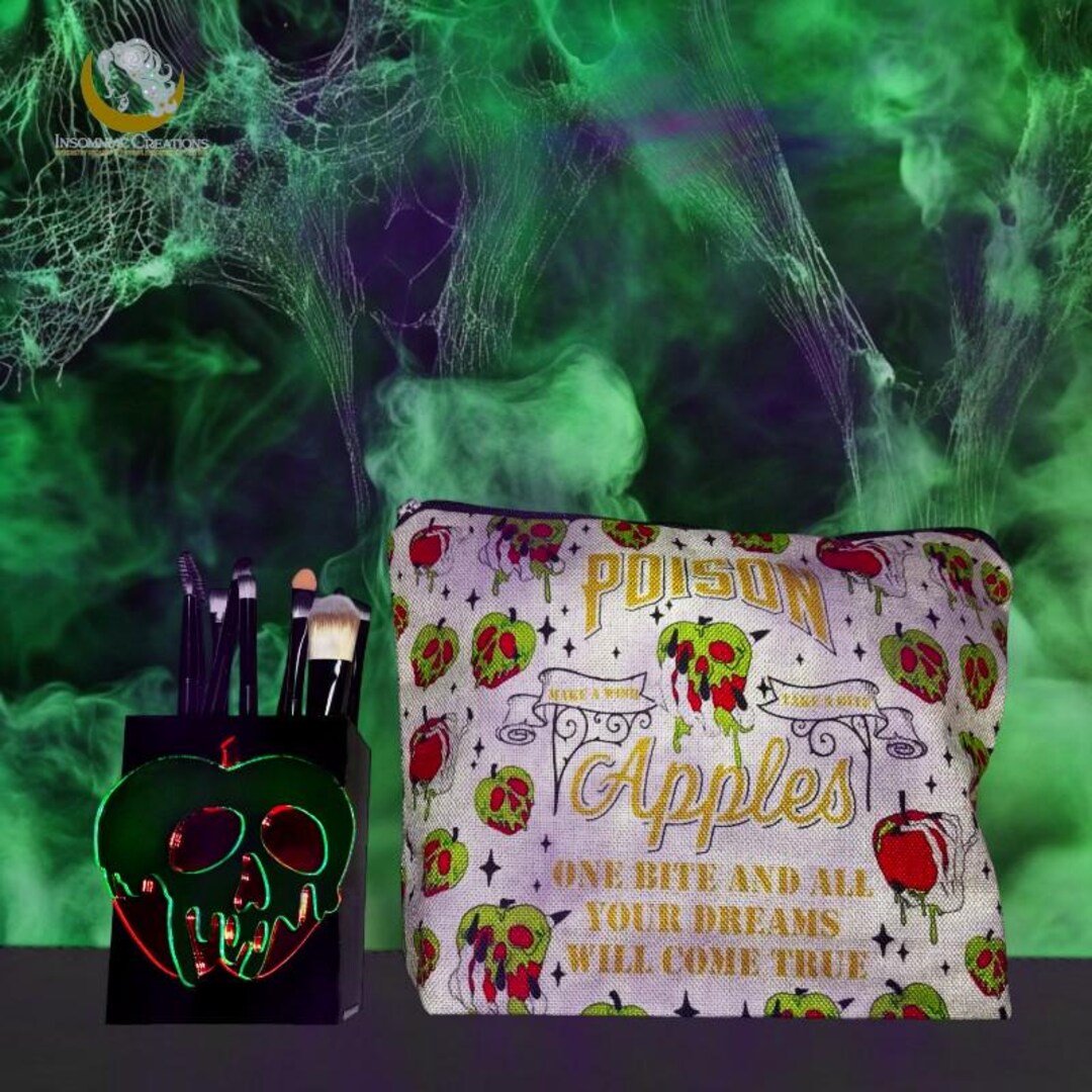 Poison Apple Makeup Kit and Makeup Bag Snow White Evil Queen - Etsy