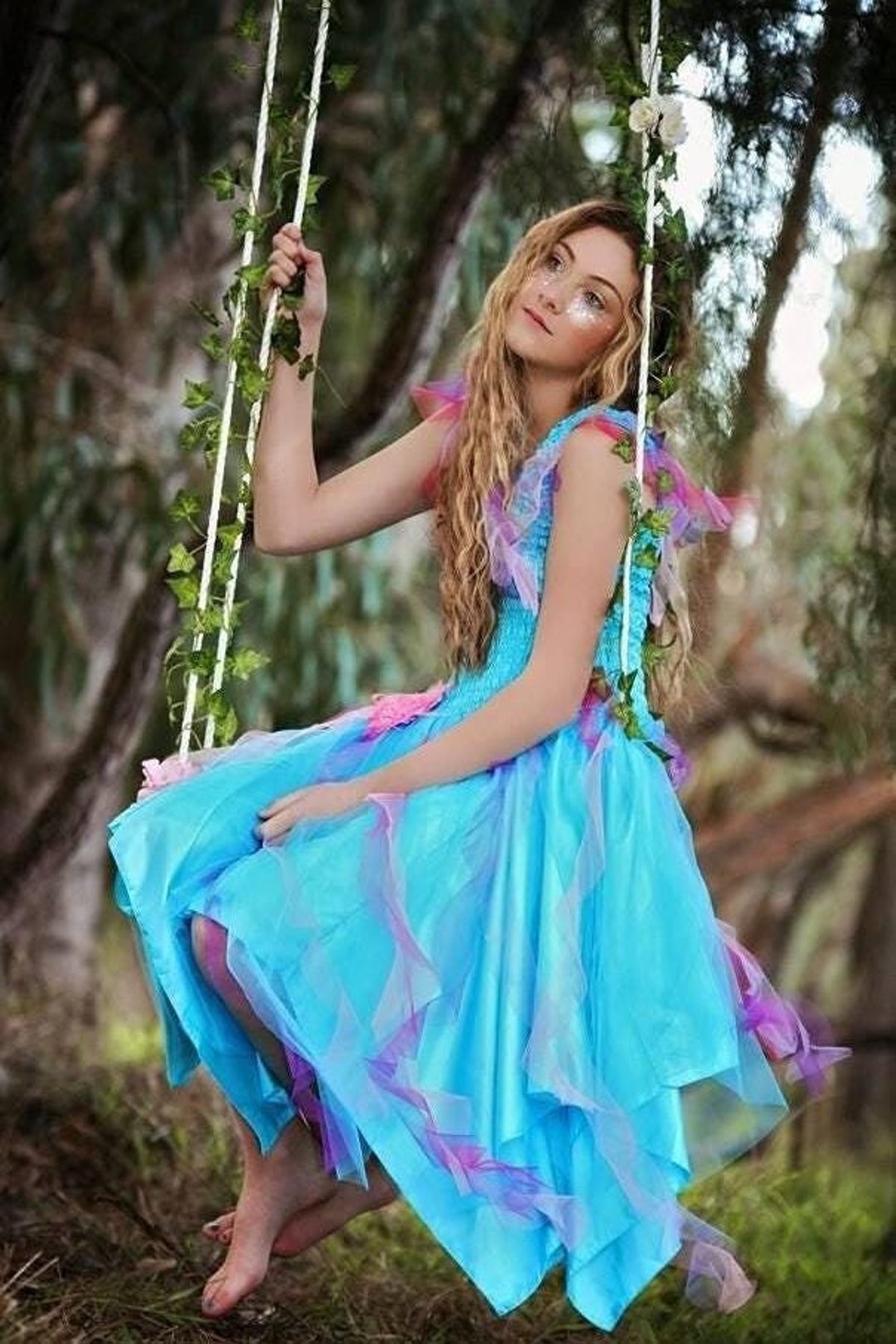 Women's Fairy Costume: Blue Tulle Renaissance Festival Dress - Etsy