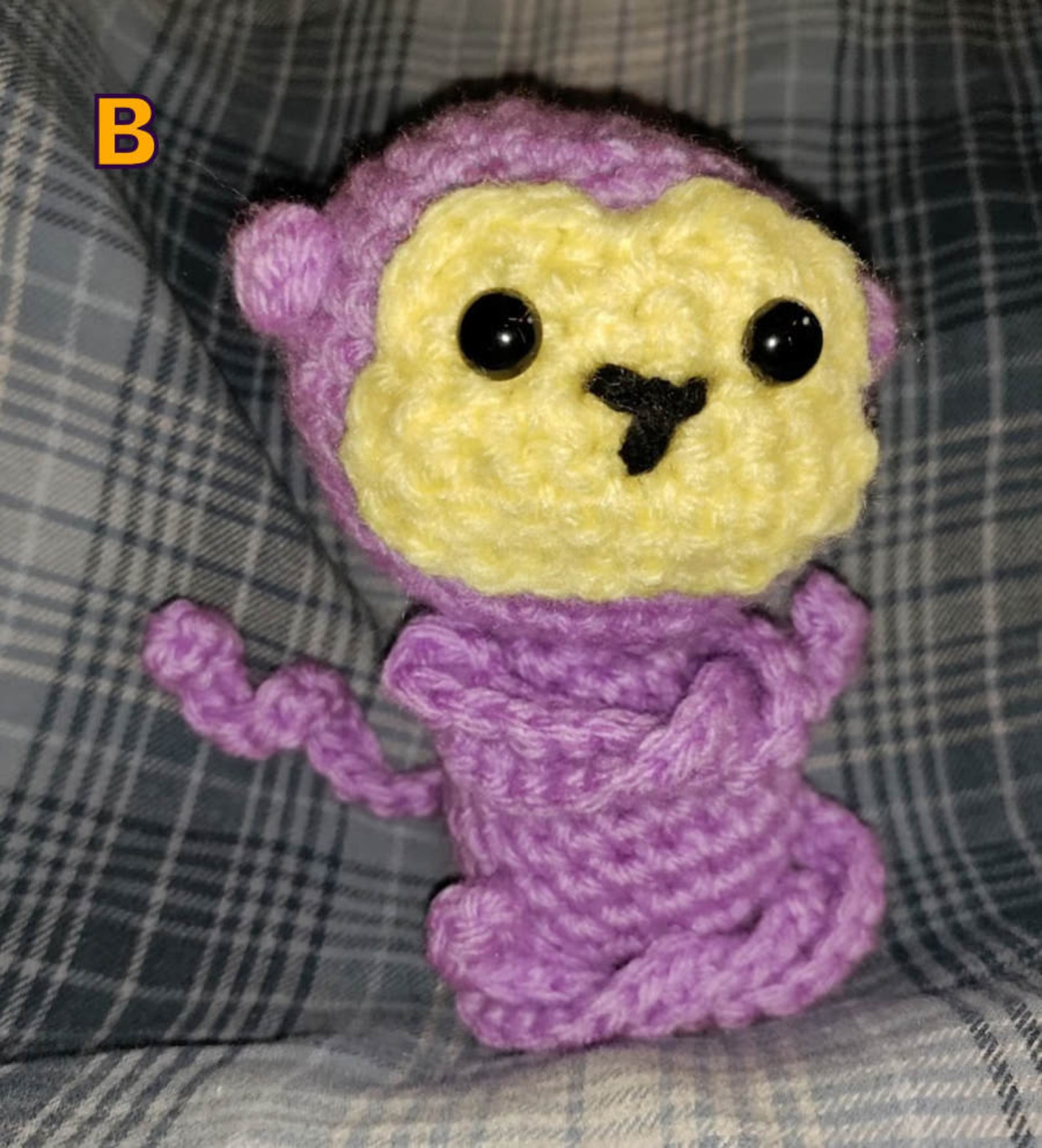 Crocheted Monkey Toy: Amigurumi 'judgmental' Monkey - Etsy