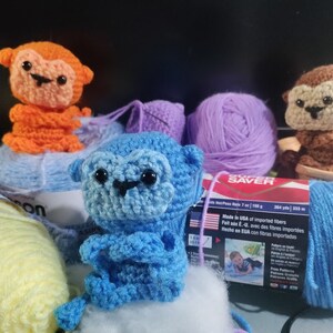 Crocheted Monkey Toy: Amigurumi 'judgmental' Monkey - Etsy