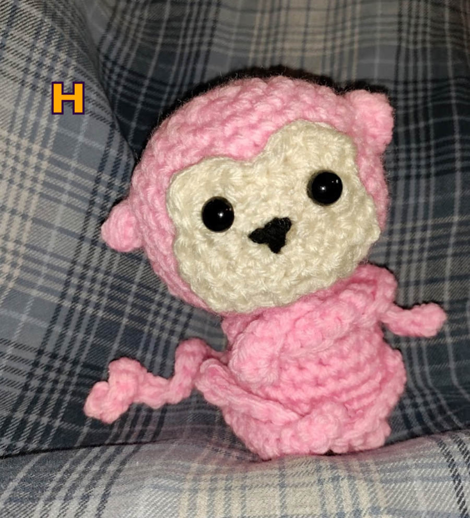 Crocheted Monkey Toy: Amigurumi 'judgmental' Monkey - Etsy