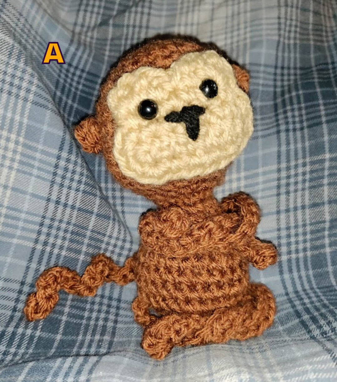 Crocheted Monkey Toy: Amigurumi 'judgmental' Monkey - Etsy