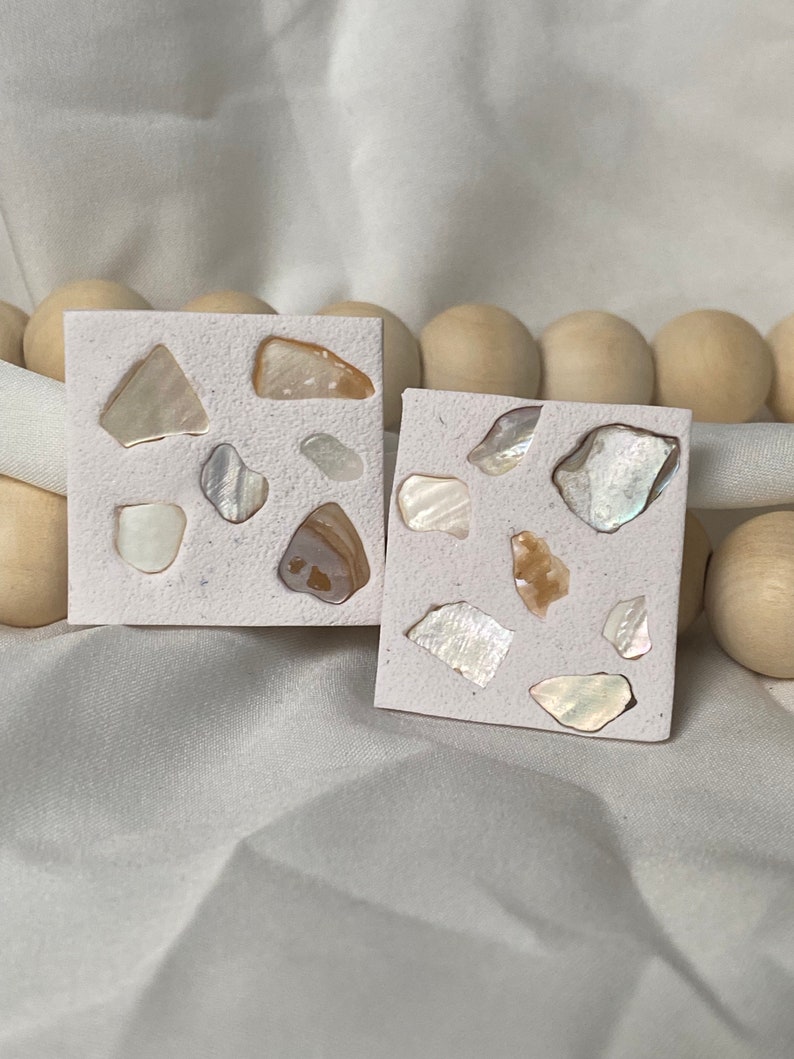 Sea Shell Clay Magnet Fridge Magnets Boho Clay Magnet Neutral Beach ...